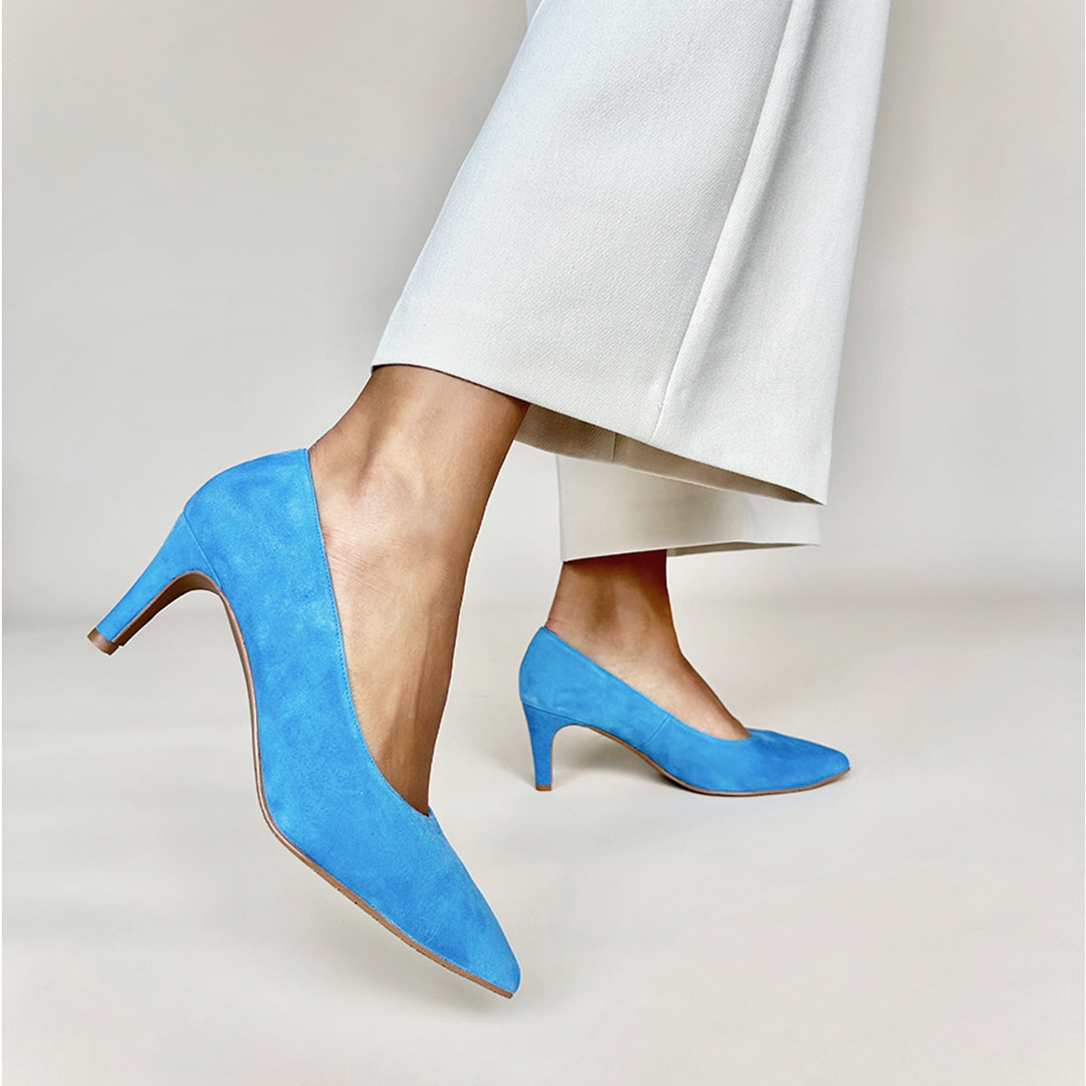 Blue Wide Fitting Shoes – Sargasso and Grey