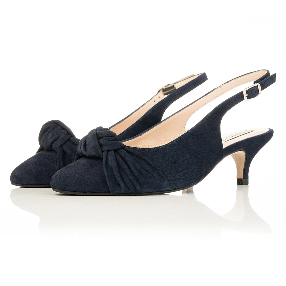 Leather And Suede Wide Fit Occasion Shoes